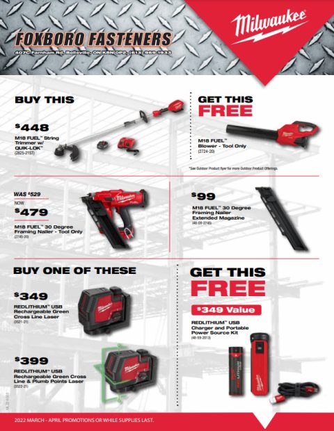 Foxboro Fasteners - Pneumatic Nailers & Nails | Metal & Woodworking ...